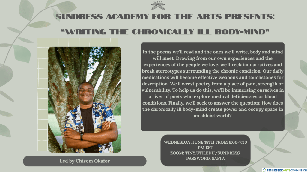 Sundress Academy for the Arts Presents: "Writing The Chronically Ill ...